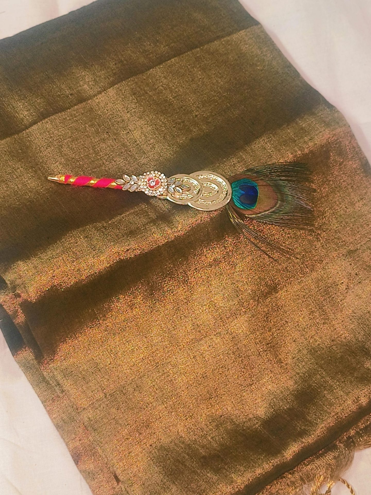 Silk tissue saree for wedding - Elegant & Lightweight Designs